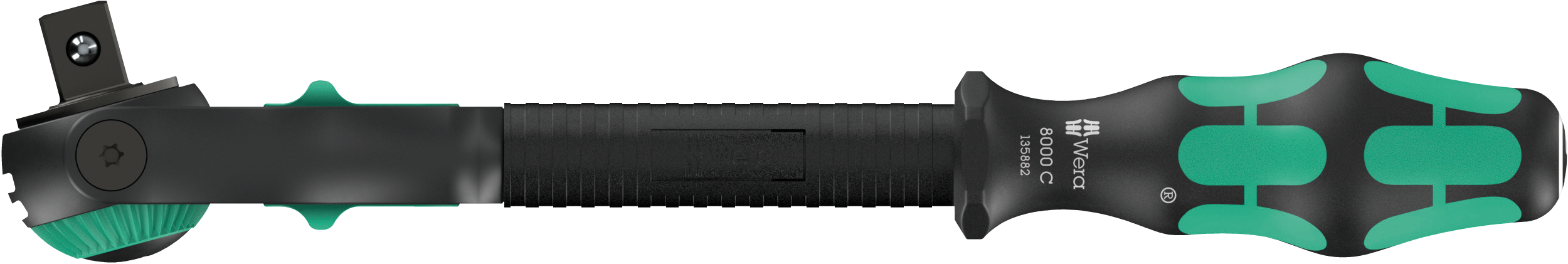 Wera 8000 C Black Edition Zyklop Speed Ratchet with 1/2" drive - 05135